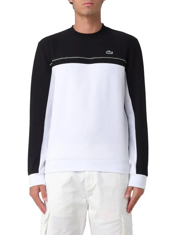 Lacoste Long Sleeve Crewneck Sweatshirt - Black