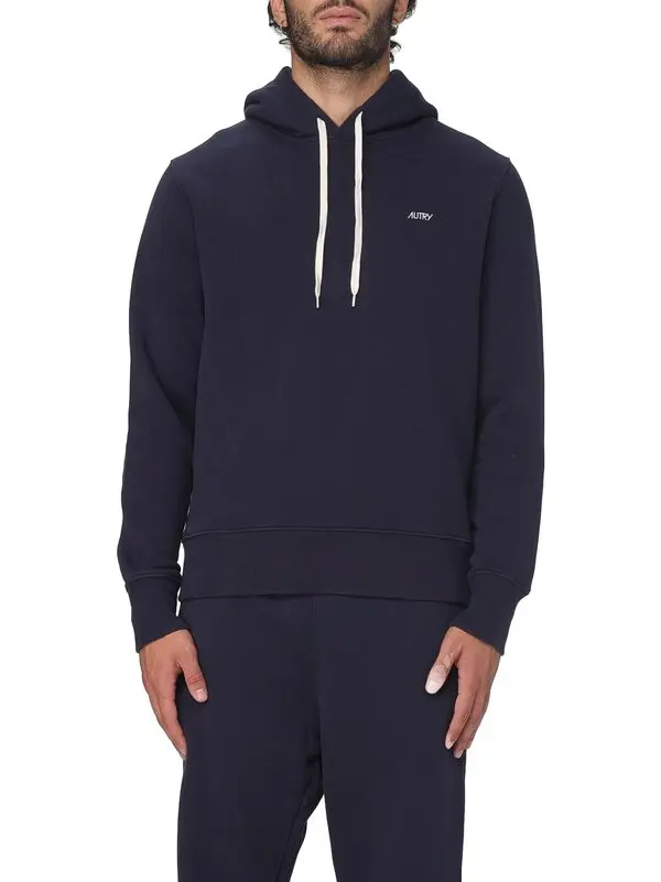 AUTRY Hooded Sweatshirt With Logo Detail - Blue