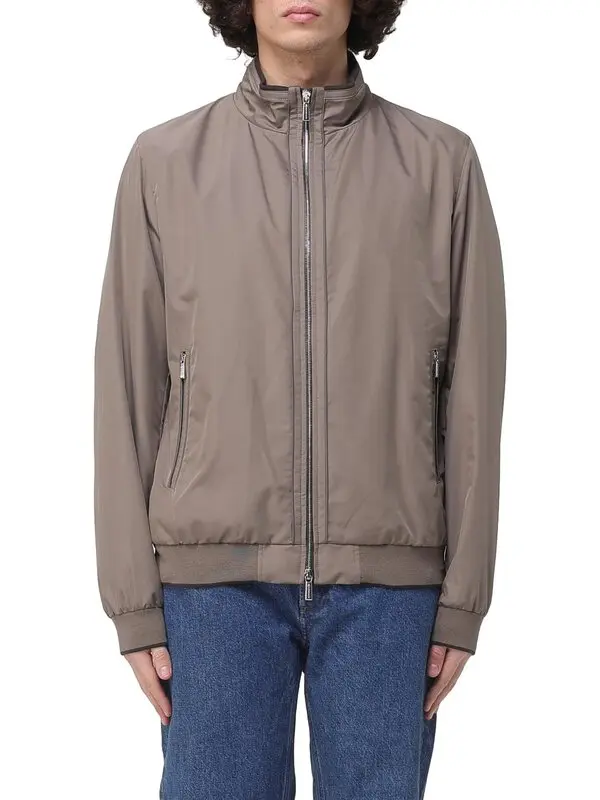 MOORER Waterproof Polyester Bomber Jacket - Grey