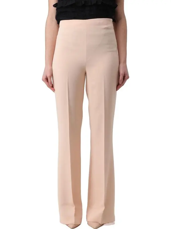 TWINSET High-waisted Wide-leg Trousers - Pink