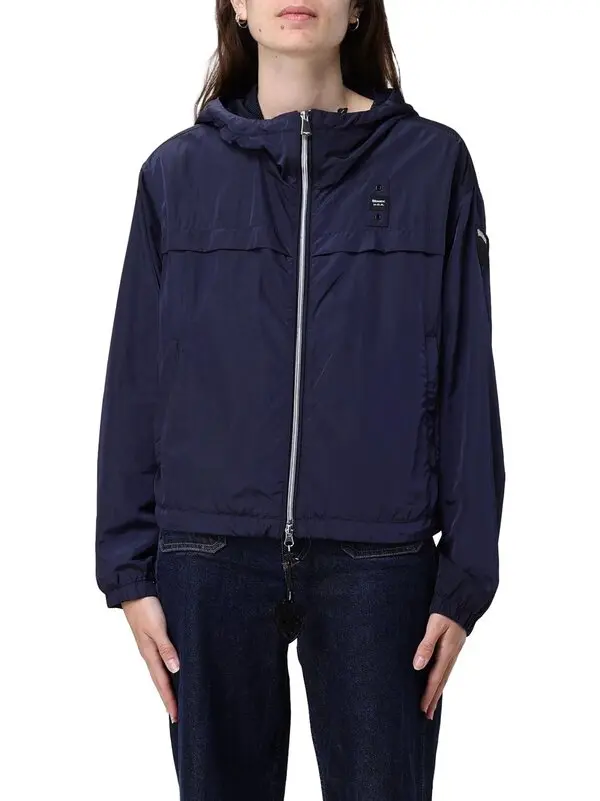 BLAUER. Nylon Windbreaker Jacket - Blue