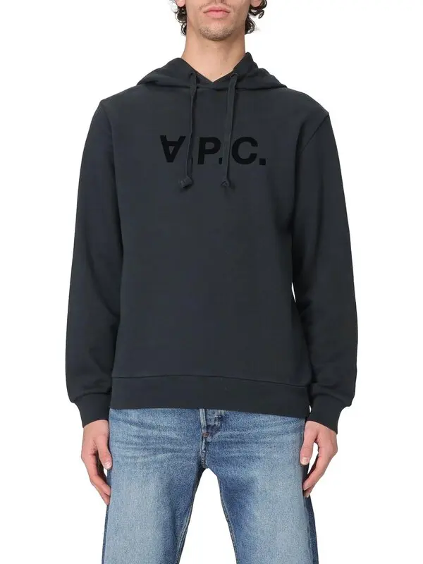 A.p.c. Logo Hoodie - Black