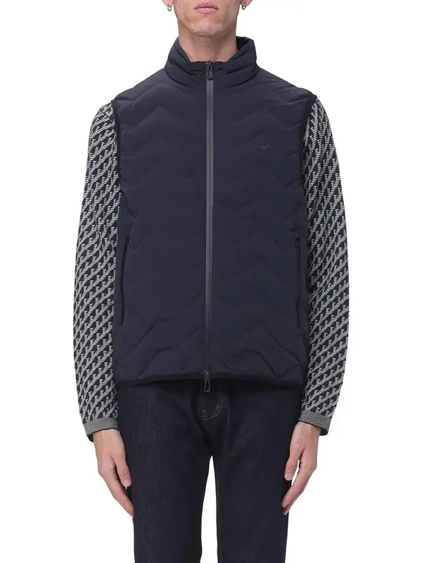 Emporio Armani Quilted Waistcoat - Blue