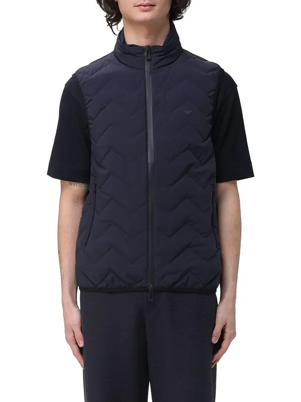 Emporio Armani Quilted Waistcoat - Navy