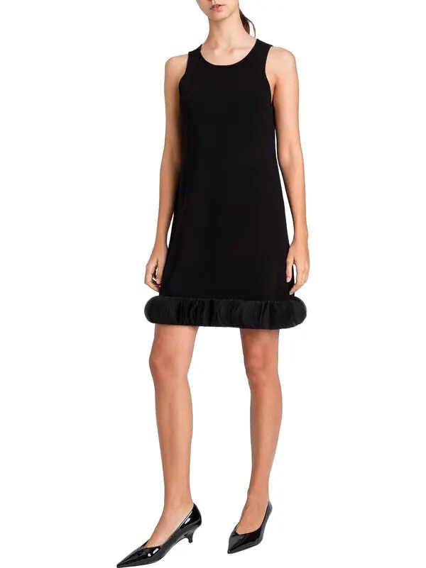 TWINSET Dress With Ruffled Hem - Black