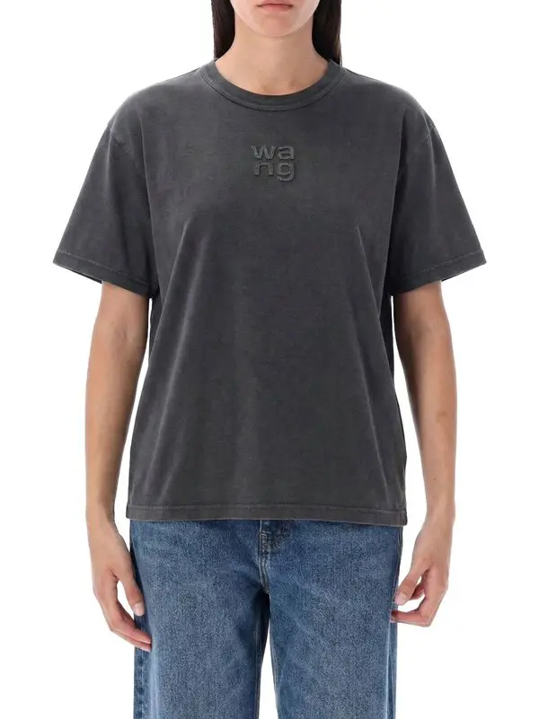 Alexander Wang Shirt With Embossed Logo - Black