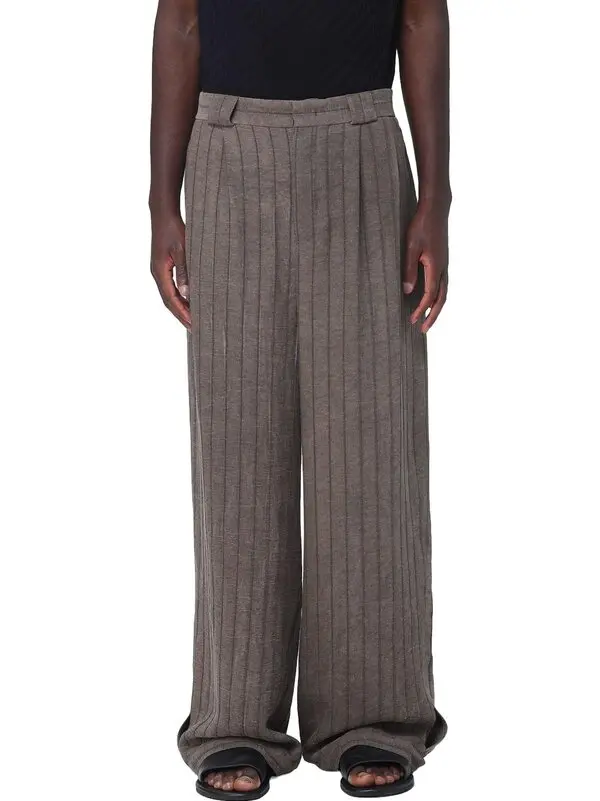 Emporio Armani Pleated Trousers - Brown