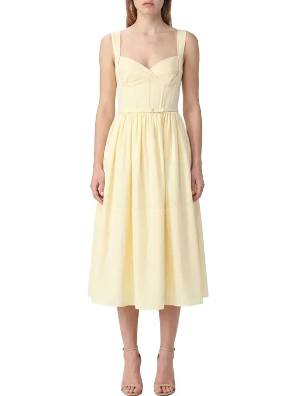 Zimmermann Off-the-shoulder Bustier Midi Dress - Yellow