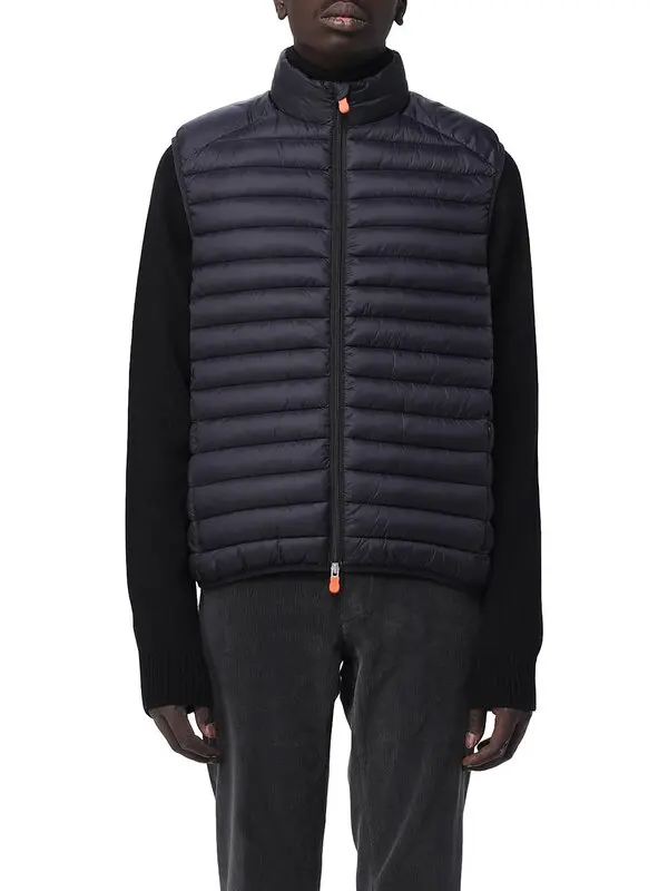 SAVE THE DUCK Padded Nylon Vest - Black