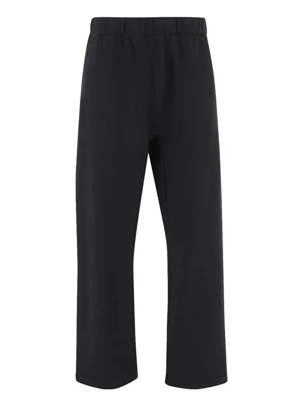 Jacquemus Rond Carrè Cotton Trousers - Black