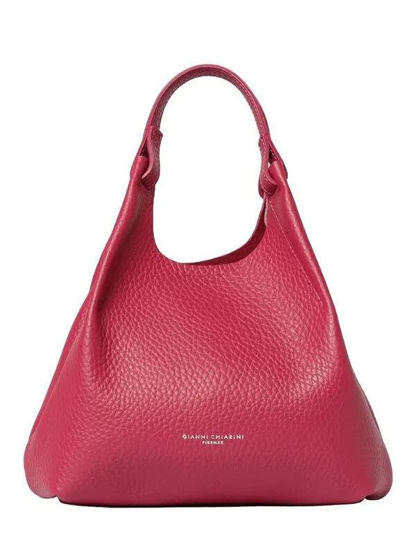 GIANNI CHIARINI Textured Leather Top Handle Bag With Coin Pouch - Red