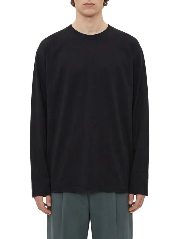 JIL SANDER Basic Cotton T-shirt - Black
