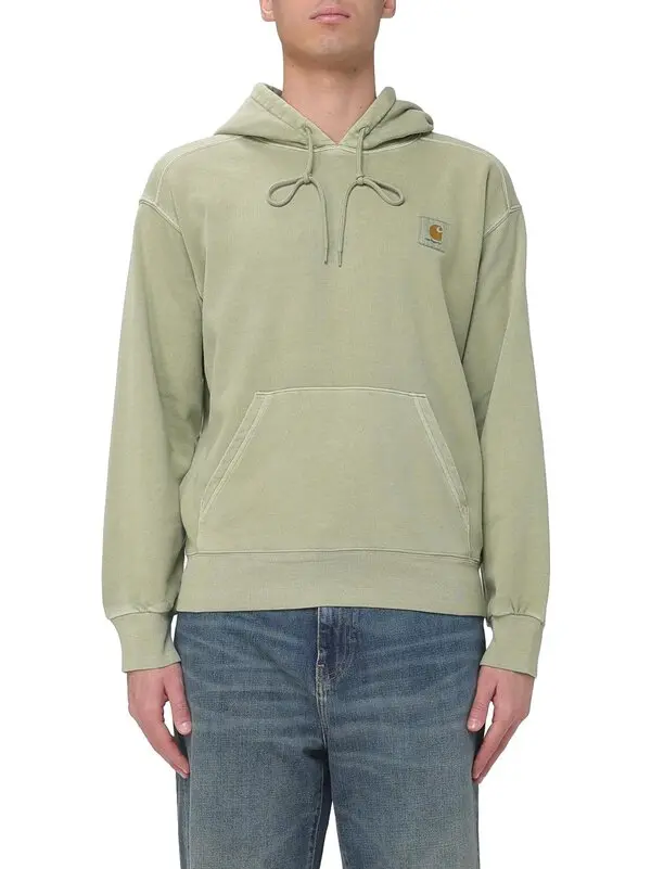Carhartt Work In Progress Cotton Logo Hoodie - Green