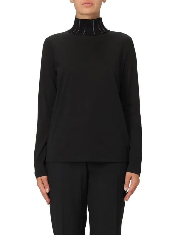 Fabiana Filippi Ribbed Turtleneck Jumper - Black