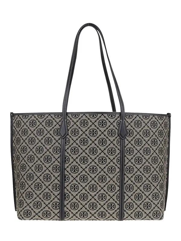 Tory Burch Monogrammed Tote Bag - Navy