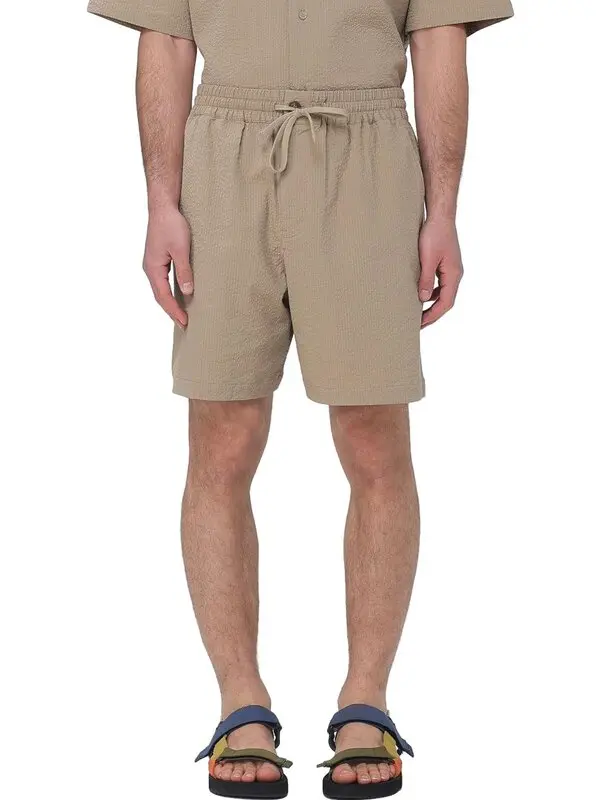Maison Kitsuné Technical Fabric Shorts - Beige