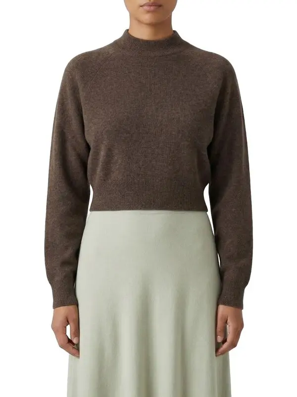 JIL SANDER Wool And Cashmere Knit - Coffee