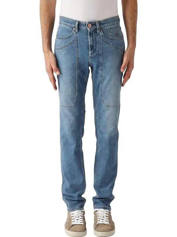 JECKERSON Slim Fit Stretch Denim Jeans - Blue 2