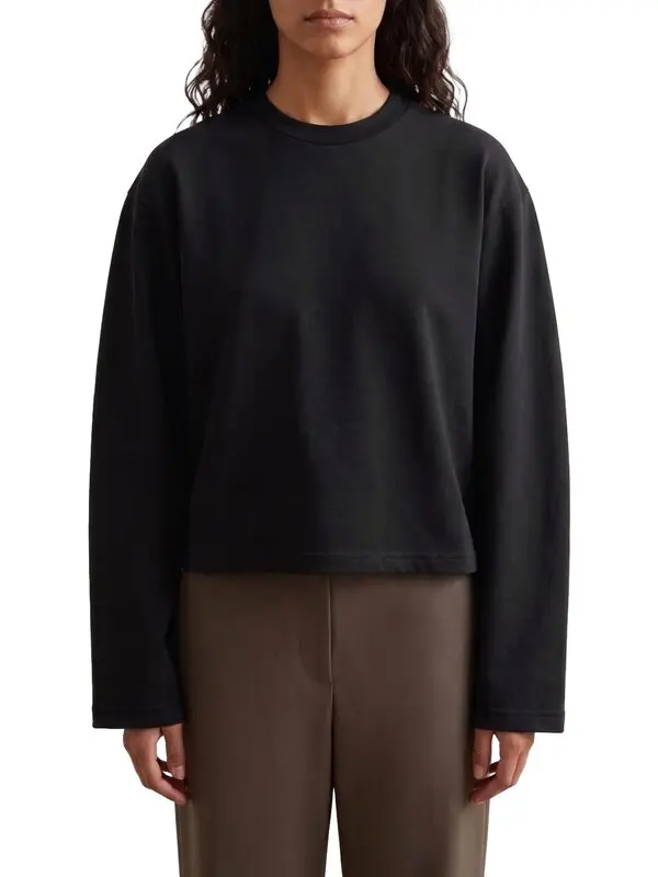 JIL SANDER Cotton T-shirts - Black
