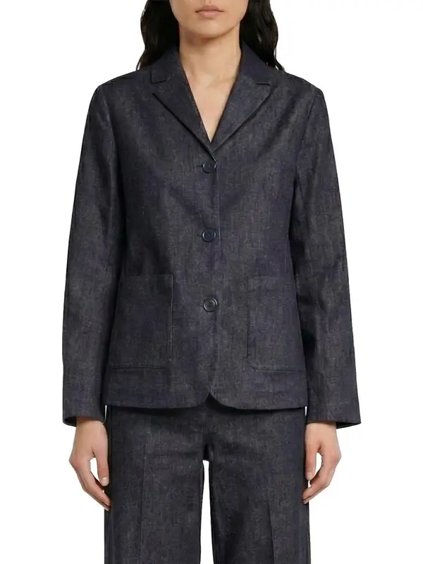 Max Mara Tailored Denim Jacket - Blue