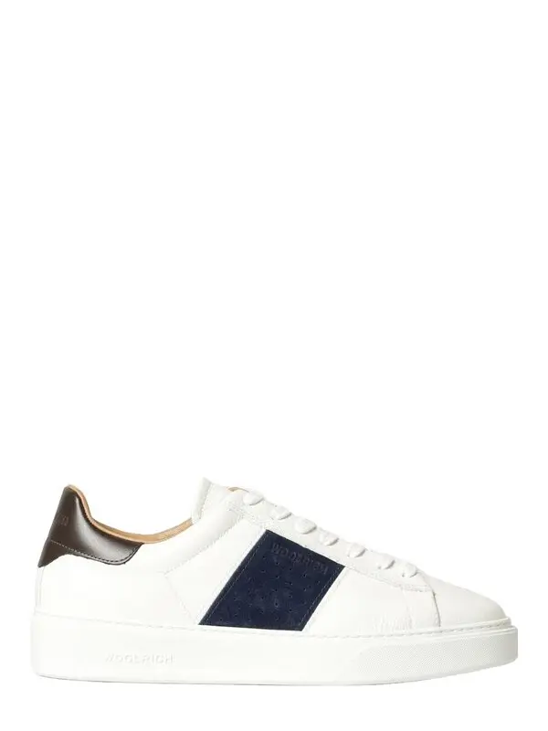 Woolrich Leather Lace-up Sneakers - Blue