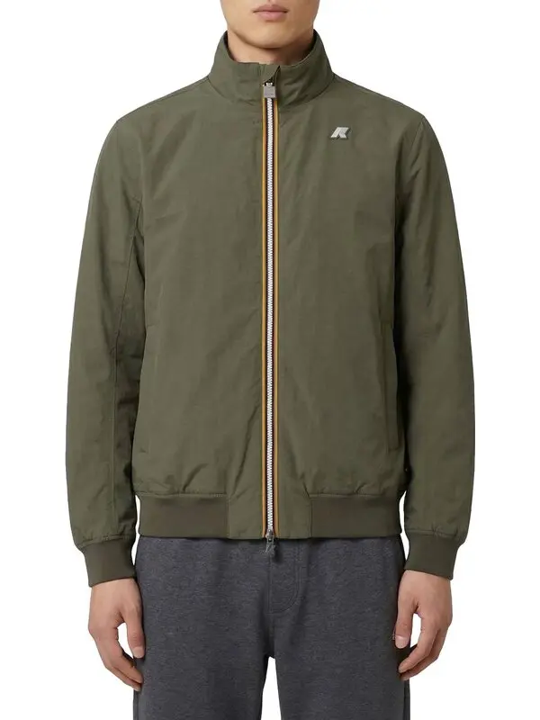 K-WAY Arsene Reversible Cotton Bomber Jacket - Blue