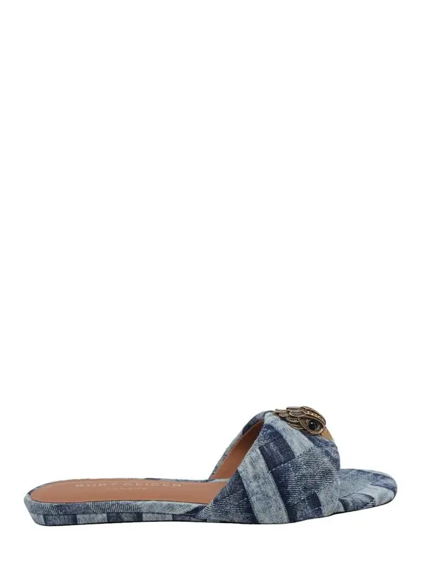 Kurt Geiger Kensington Cotton Mules - Denim
