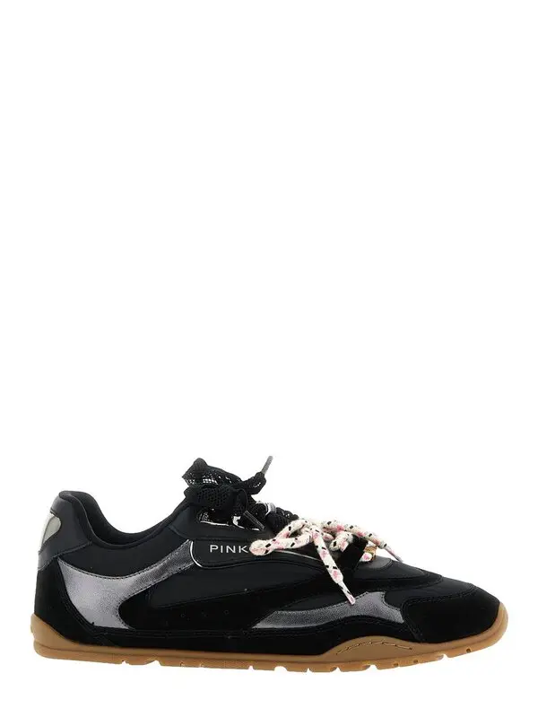 Pinko Lace-up Trainers - Black