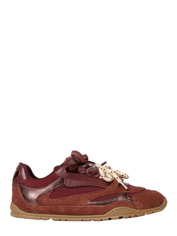 Pinko Lace-up Trainers - Red