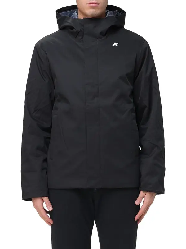 K-WAY Zip-up Hooded Jacket - Black