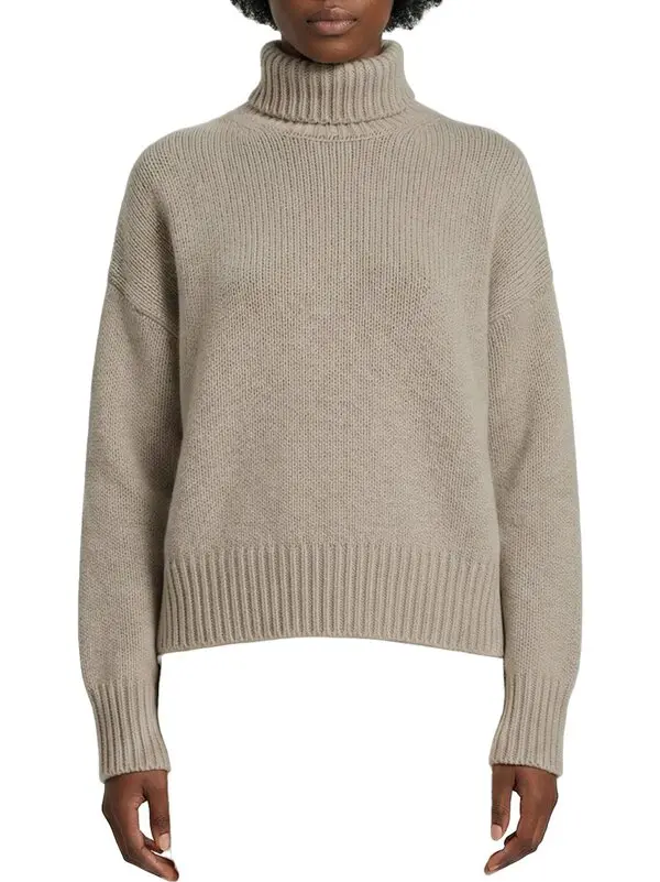 SA SU PHI Cashmere Turtleneck Sweater - Sand