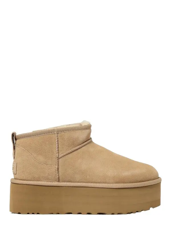UGG Platform Ankle Boots - Sand