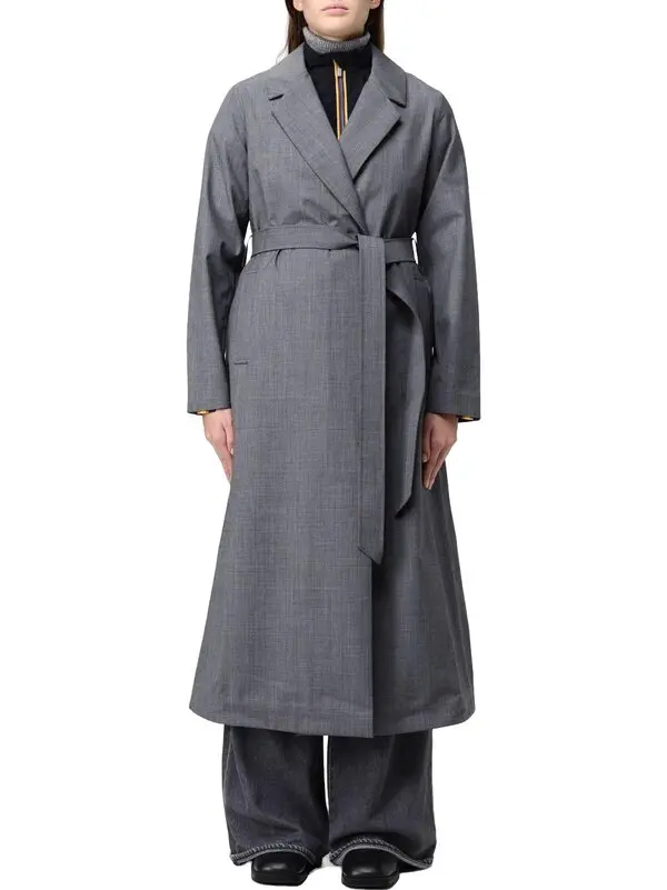 K-WAY Tailored Trench Coat - Grey