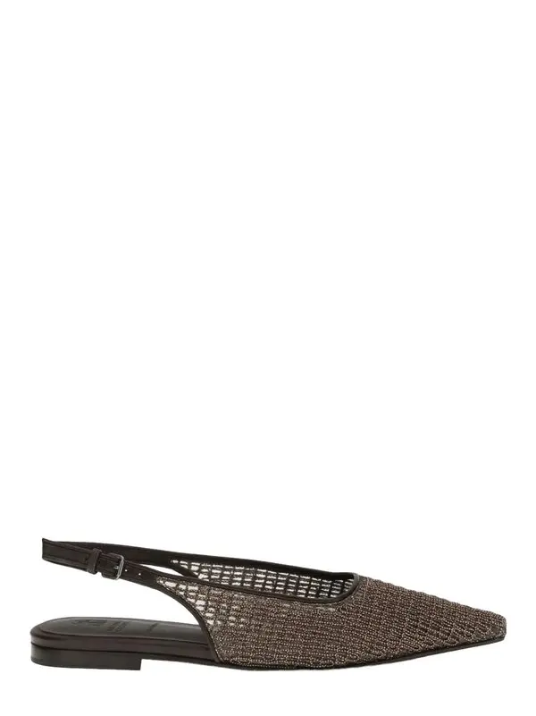 Brunello Cucinelli Slingback Pumps - Dark