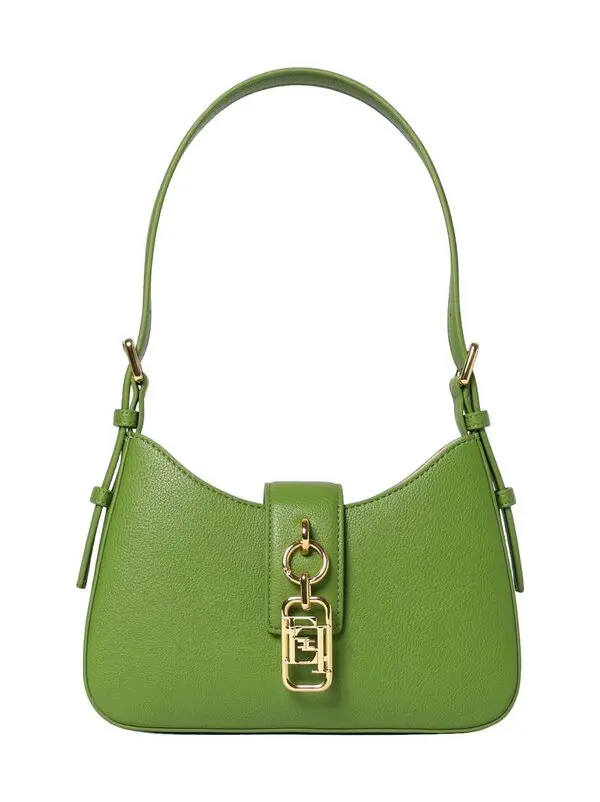 Elisabetta Franchi Small Hobo Bag With Charm - Green