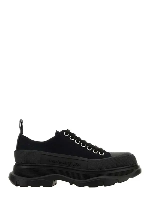 Alexander McQueen Lace Up Sneakers - Black