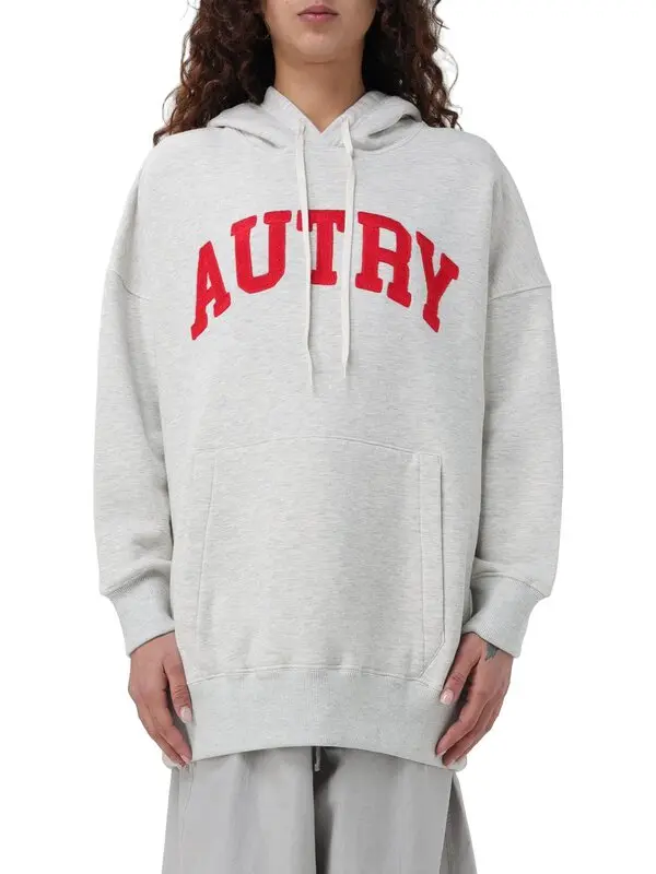 AUTRY Embossed Logo Hoodie - Grey