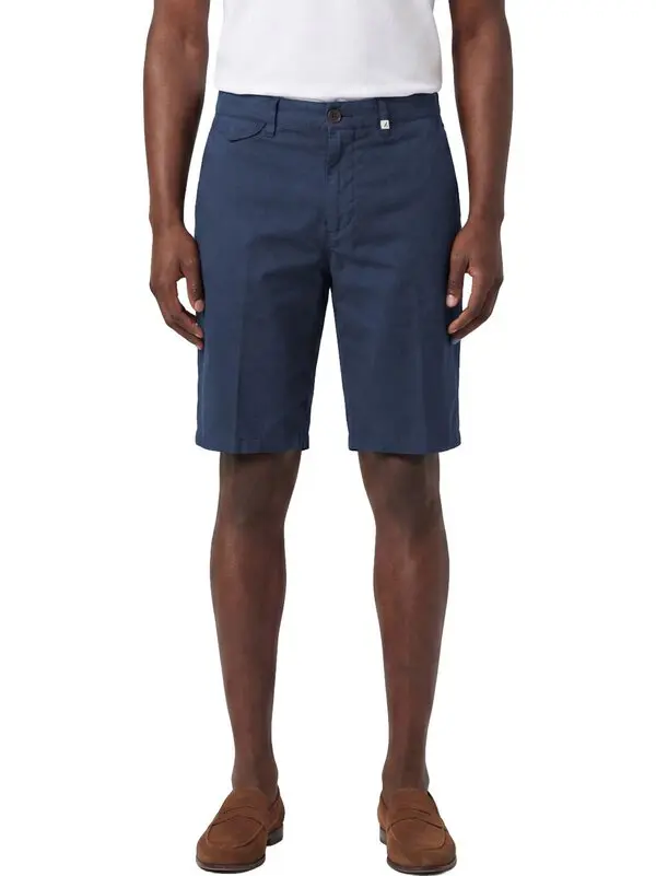 MYTHS Linen Blend Chino Shorts - Navy