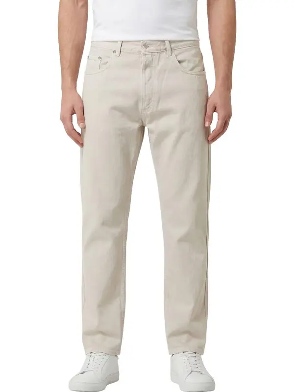 ICON DENIM LOS ANGELES Straight Denim Jeans - Sand