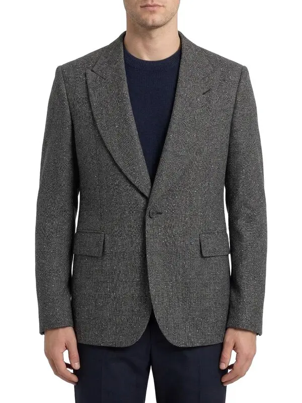 Alexander McQueen Single-breasted Wool Blazer - Black