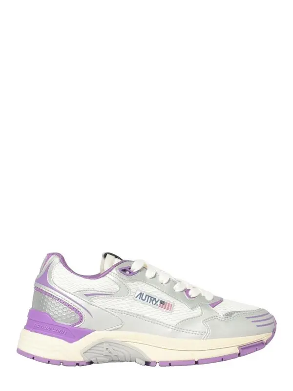 AUTRY Hyperway Mesh And Laminated Rubber Sneakers - Silver