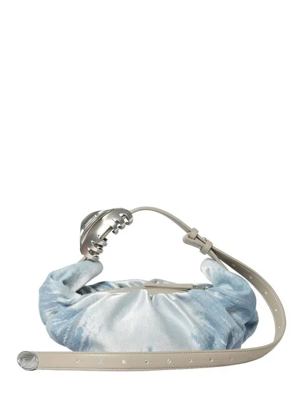 DIESEL® Gra-d Bag In Recycled Denim And Satin - Blue