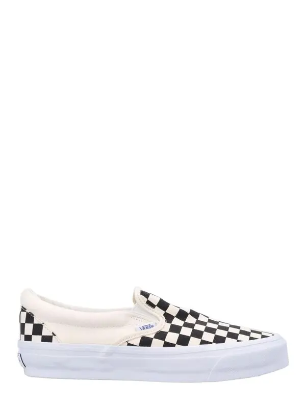 VANS Lx Classic Slip-on 98 Check Cotton Canvas Sneakers - Black
