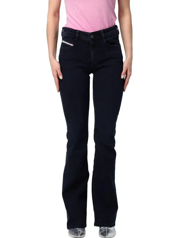 DIESEL® D-ebbey Mid-rise Flared Jeans In Stretch Cotton - Denim