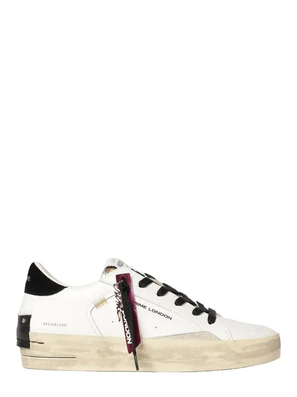 CRIME LONDON Leather Trainers - Black
