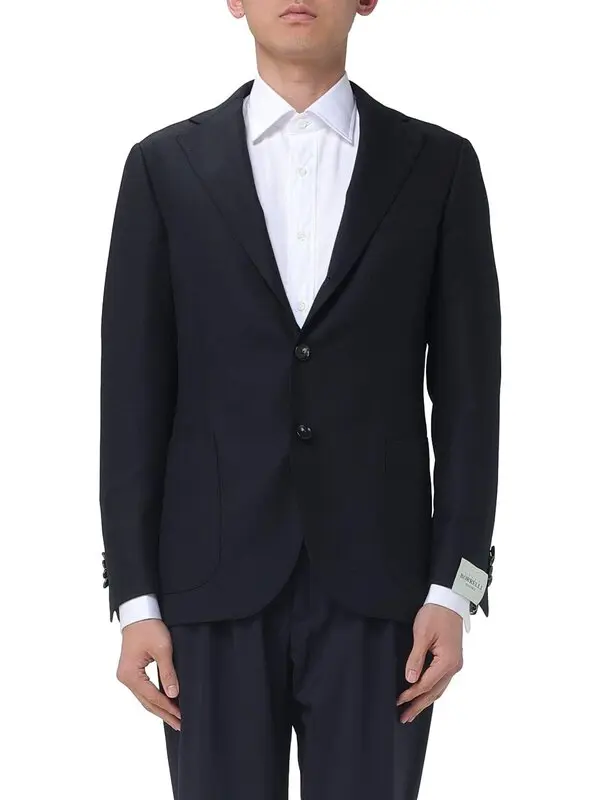 LUIGI BORRELLI Single Breasted Blazer - Black