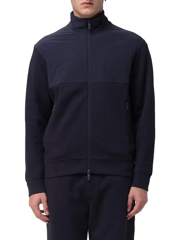 Armani Exchange Zip-up Sweatshirt - Blue