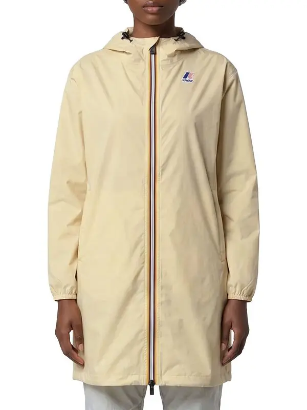 K-WAY Le Vrai 4.0 Eiffel East Technical Fabric Windbreaker - Brown
