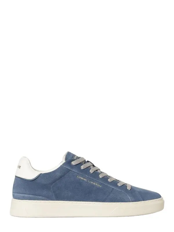 CRIME LONDON Suede Lace-up Sneakers - Blue