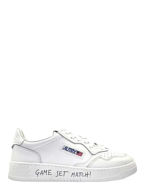 AUTRY Medalist Low Leather And Suede Sneakers - White